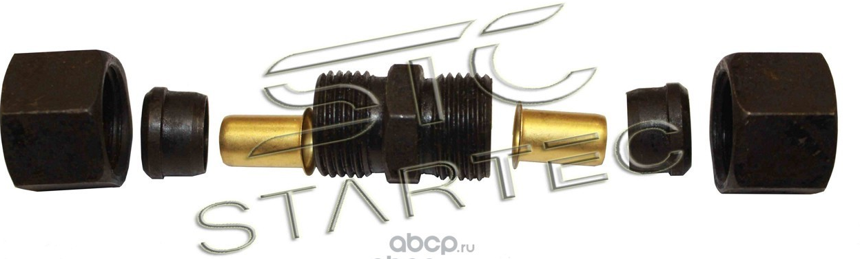 Соединитель трубок под ключ прямой с гильзами d16 (startec)