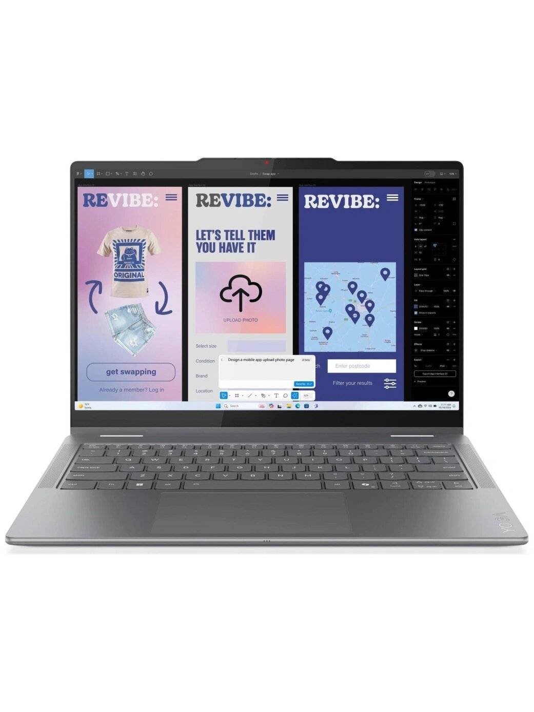 Ноутбук Lenovo Yoga 7 14ILL10, 14", OLED, Intel Core Ultra 7 256V, LPDDR5x 16ГБ, SSD 512ГБ, Intel Arc 140V, серый (83jq007yrk)