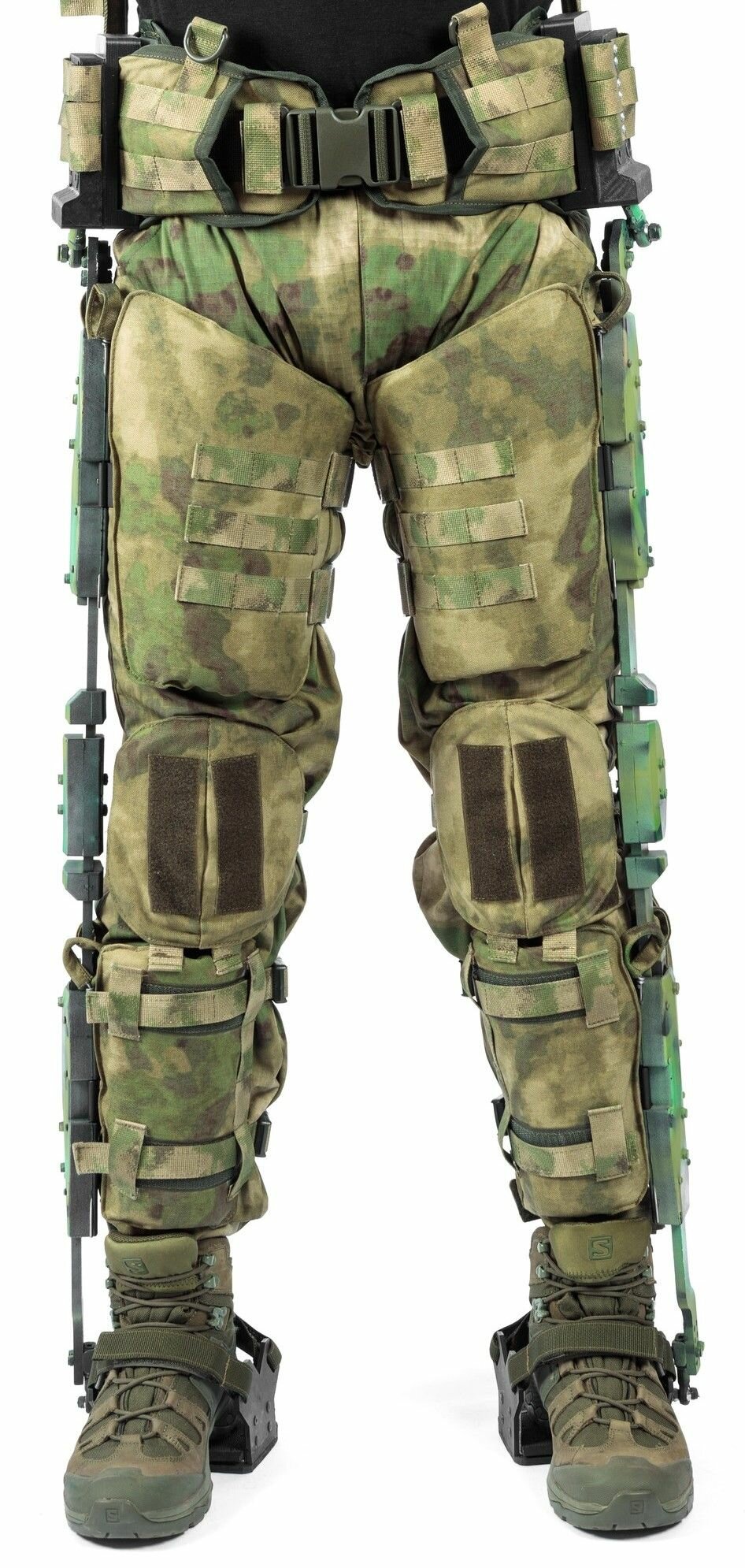 Экзоскелет бронированный хамари М3 механический для разгрузки спины и ног, регулируемый рост 175-185 см, цвет Мох, БР-1/С2, арамид