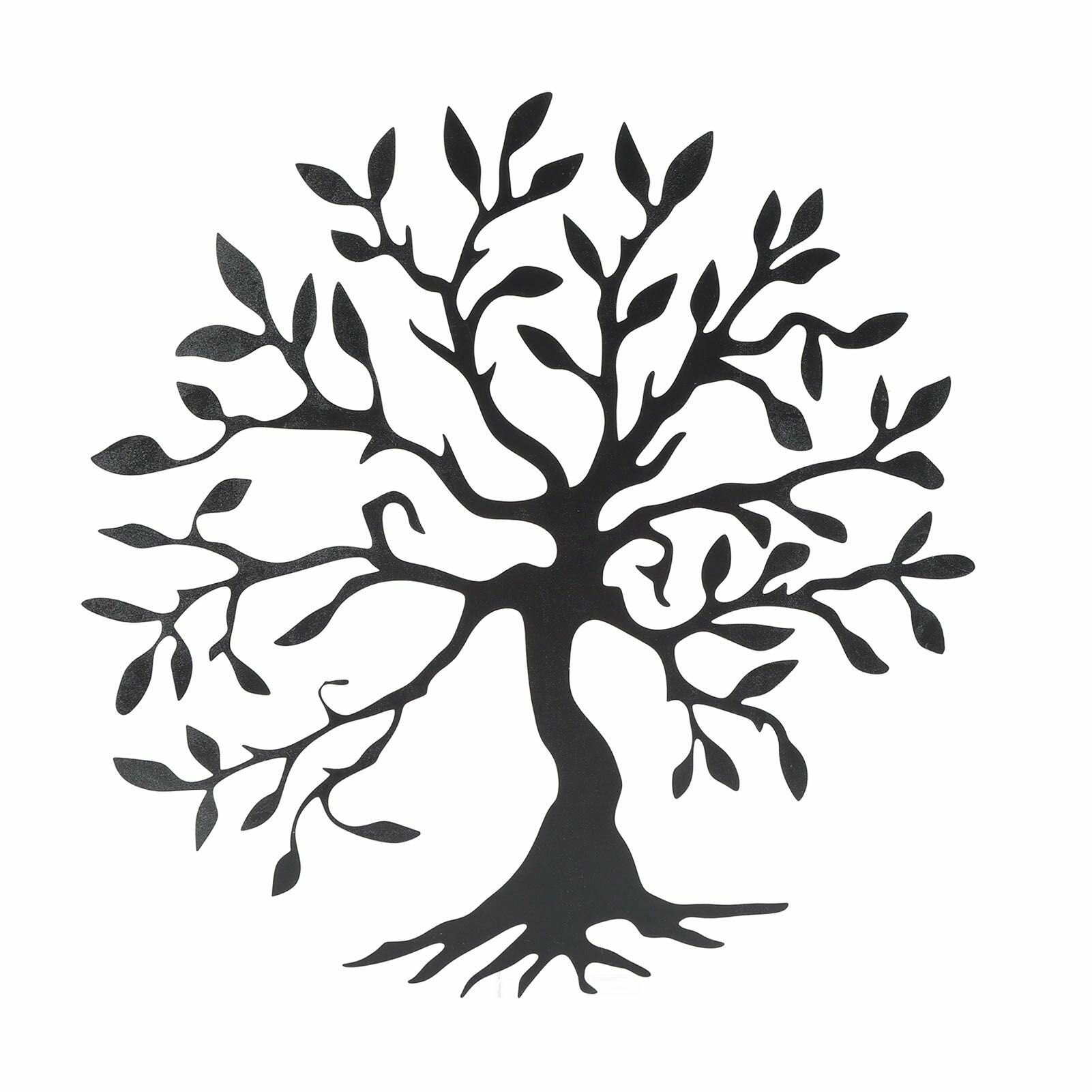 30 см Дерево жизни, металлическое настенное искусство, черное семейное дерево, настенное украшение для гостиной, спальни, домашний декор