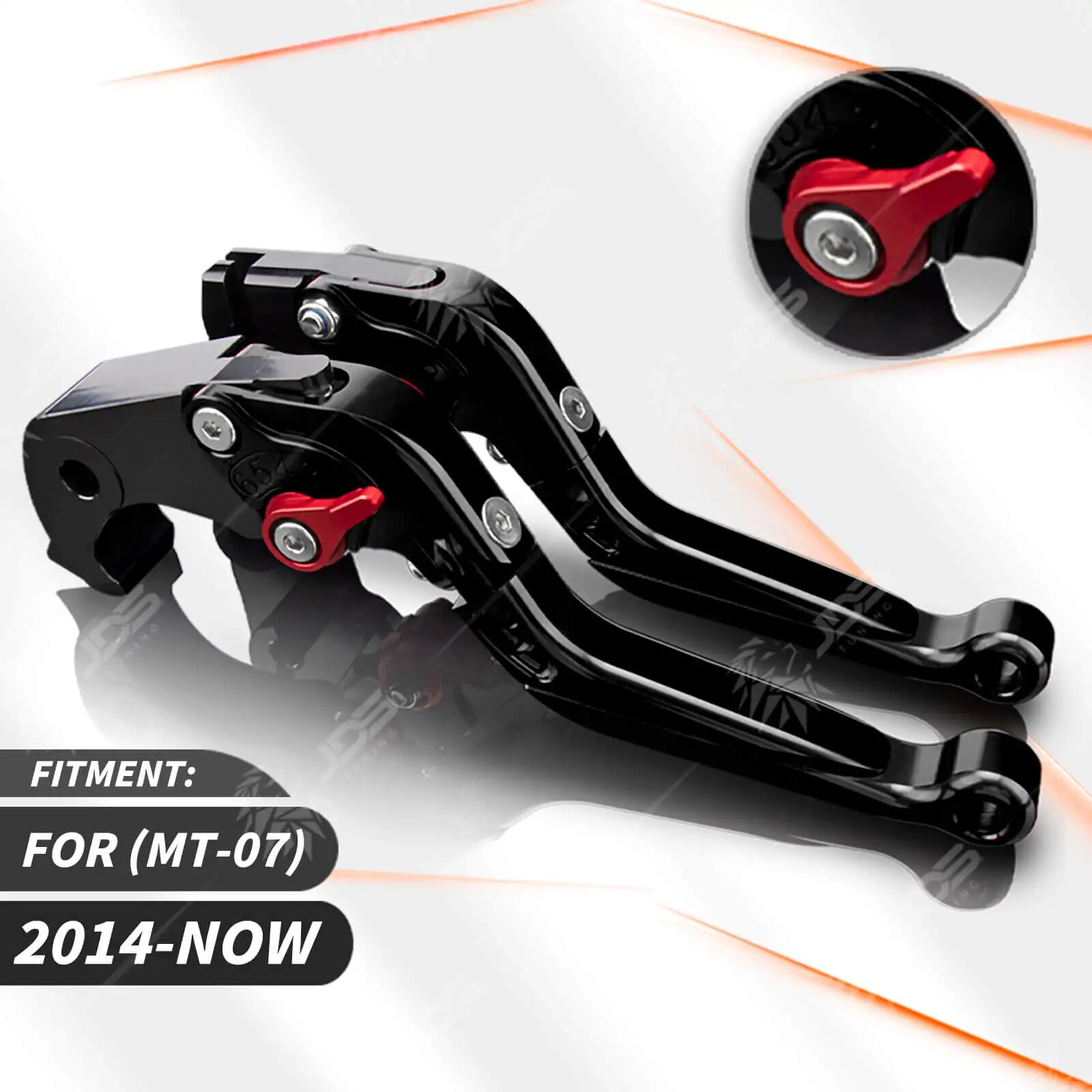Для Ямаха Yamaha MT-07 FZ07 MT07 2014-этот год рычаг сцепления тормозной рычаг набор регулируемых ручек рычаги аксессуары для мотоциклов Запчасти, Черный