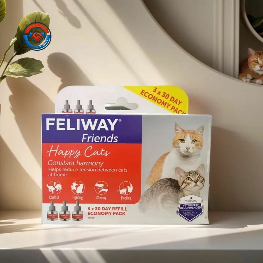 Успокоительное средство для кошек и собак, диффузор с жидкостью от стресса и плохого поведения, натуральный комплект для многократного применения, действует до 30 дней, площадь до 70 м