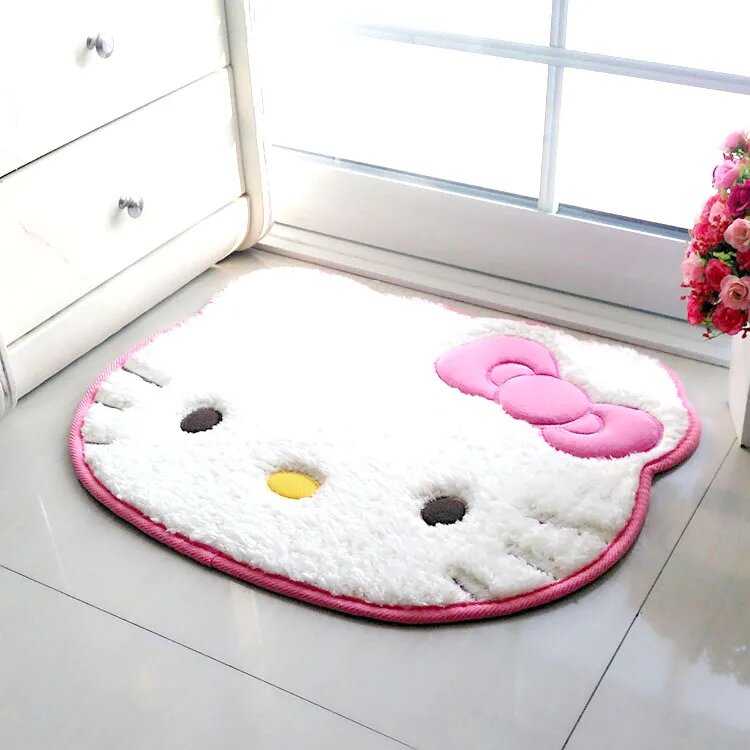 75x90 см ковер Hello Kitty Kawaii мультфильм Kt Cat плюшевый напольный коврик аниме нескользящий ковер для ванной комнаты автомобильная подушка мягкий декор для гостиной, Style 5, 75X90cm