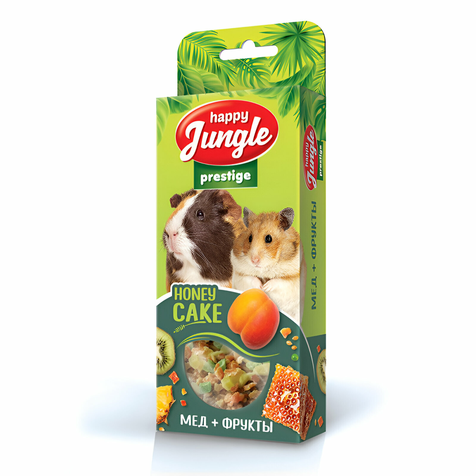 Лакомство Happy Jungle Престиж корзинки для грызунов мед+фрукты 3 шт.