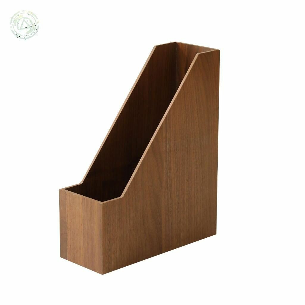 Креативный деревянный ящик для хранения книг формата А4 - шпон ореха