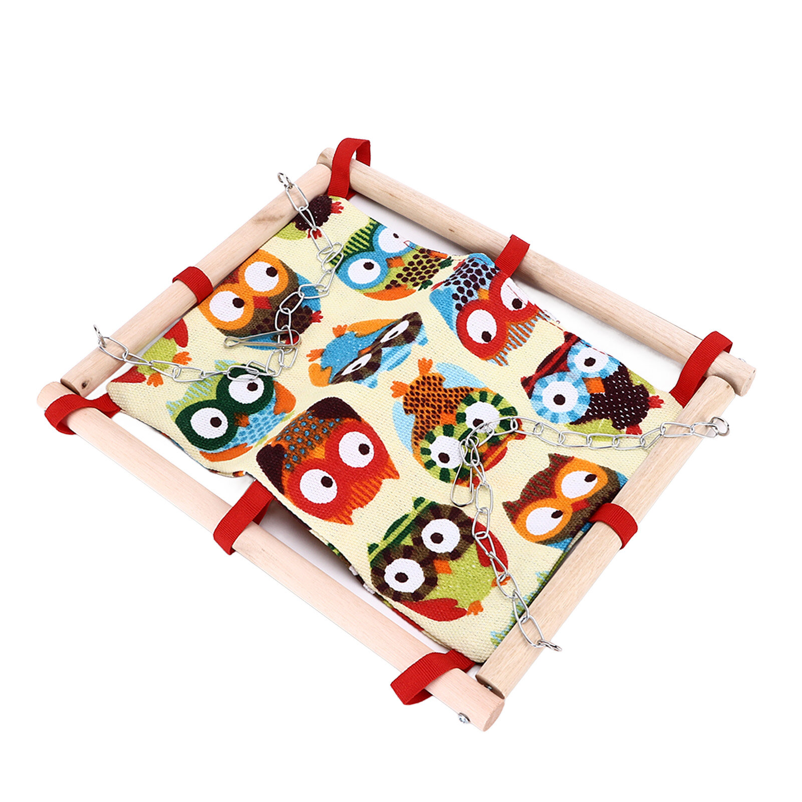 Игровая кровать с птицами, дизайн с крючками, экономит место, складной, портативный, мягкий, удобный, подвесной гамак для попугаев для домашних путешествий