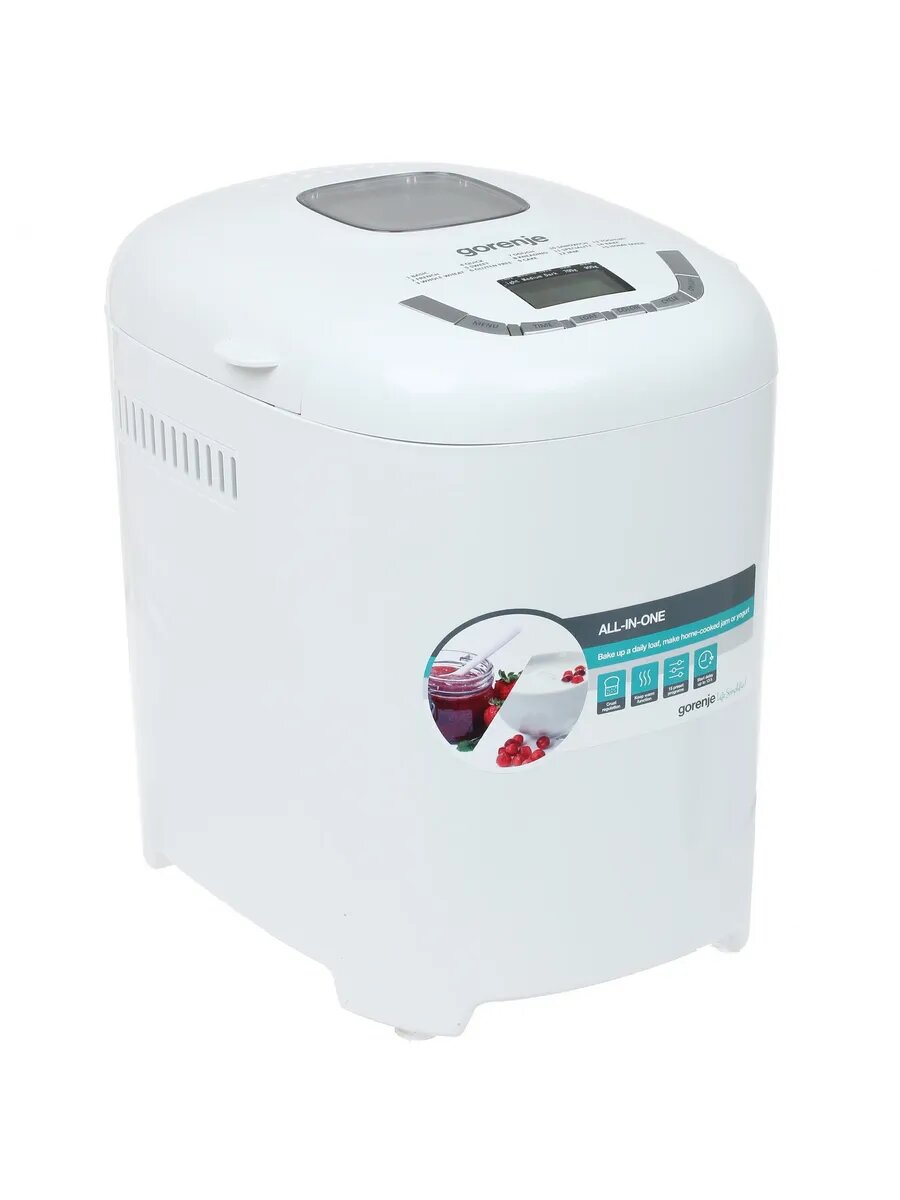 Хлебопечка Gorenje BM910WII, 15 программ, таймер, выбор корочки, буханка