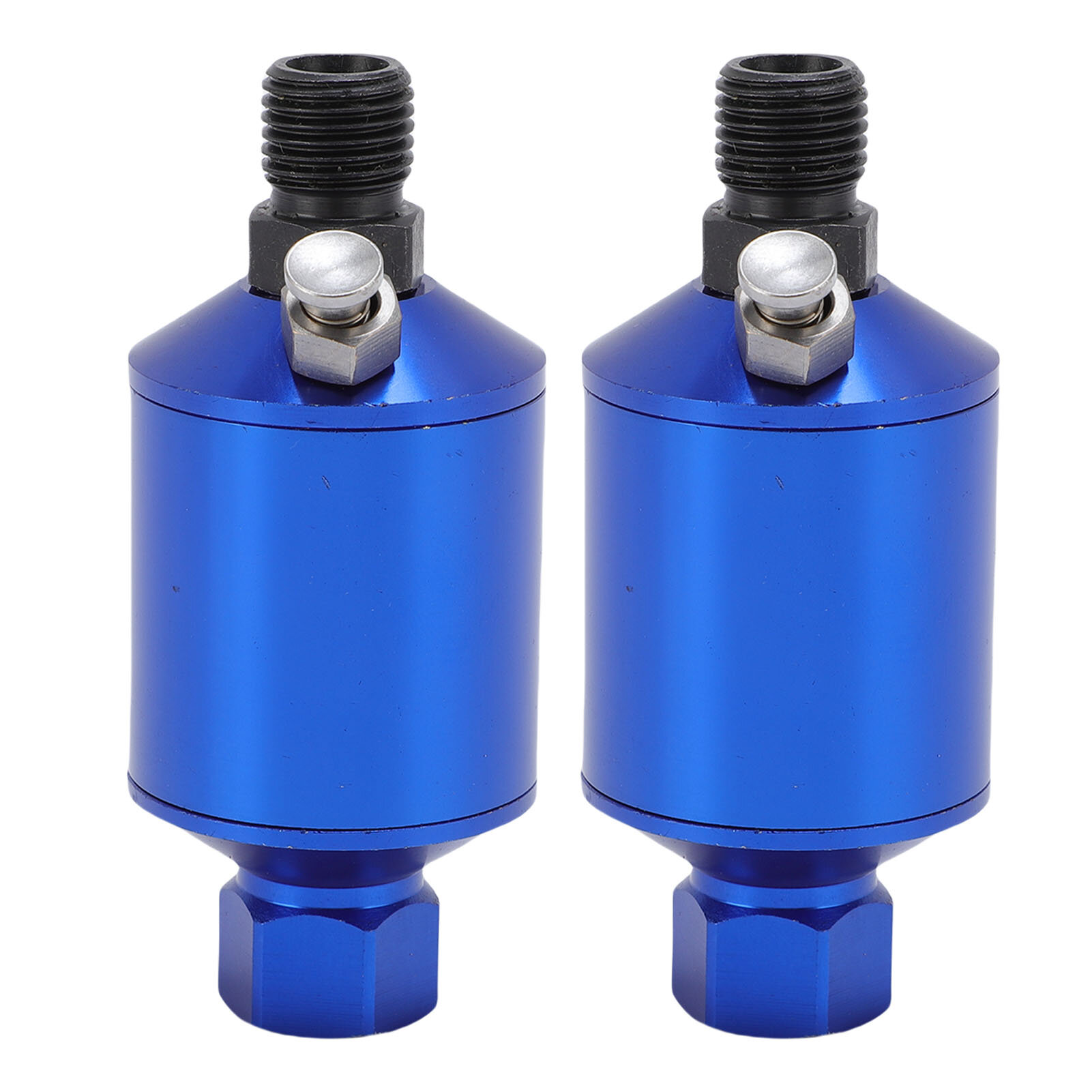2 шт. Фильтр-отделитель воды для воздушного компрессора, резьба 1/4 дюйма, для пневматического краскопульта, маслоотделитель, синий.