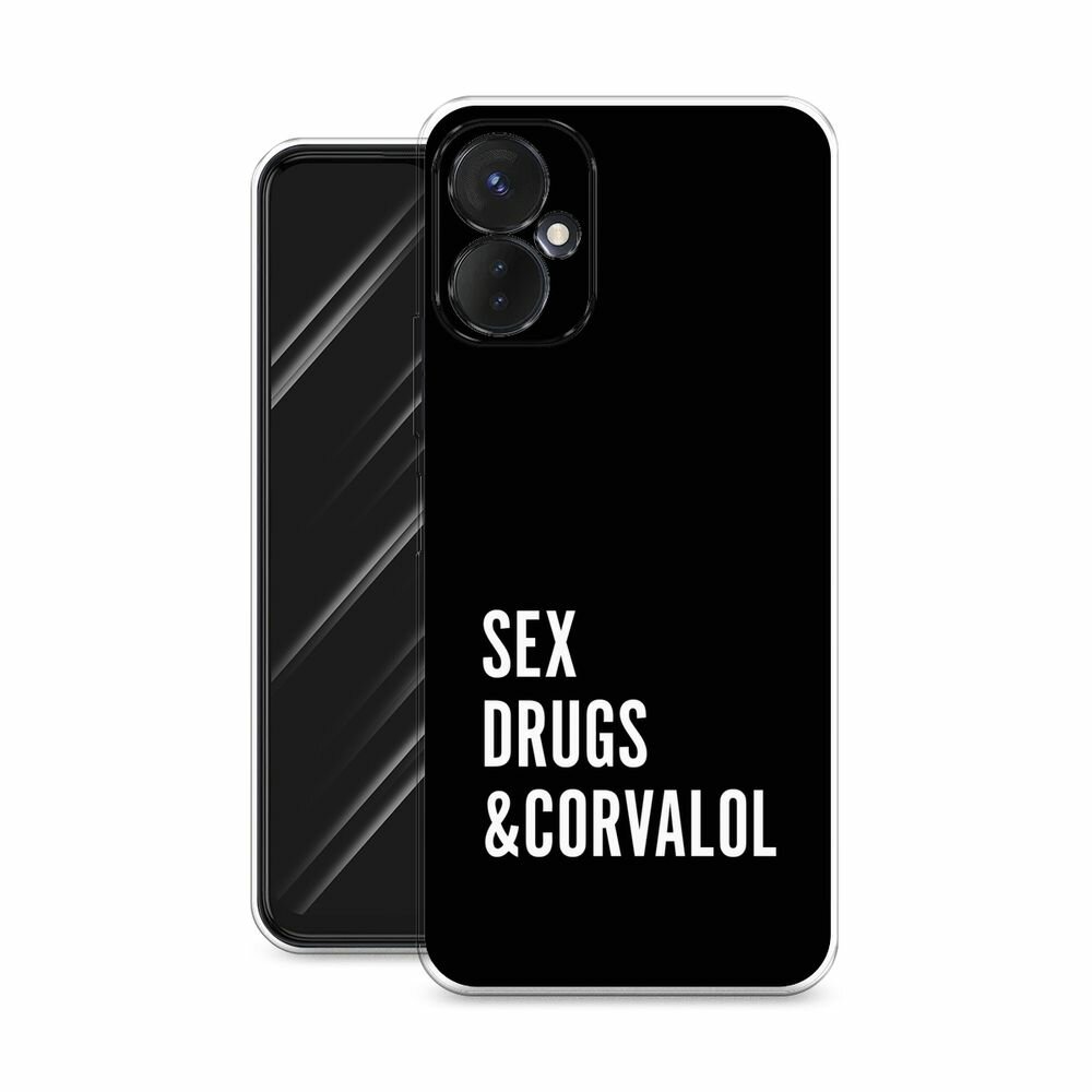 Чехол на Tecno Spark 9 Pro / Техно Спарк 9 Про с принтом "Corvalol" — фото 1