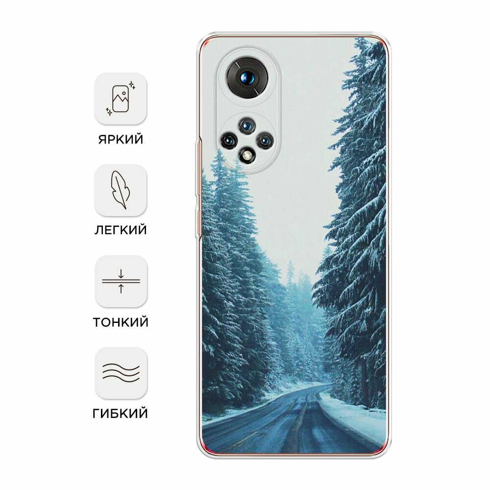 Чехол на Honor 50/Huawei Nova 9 / Хонор 50/Хуавей Нова 9 с принтом Зима 9 — фото 1