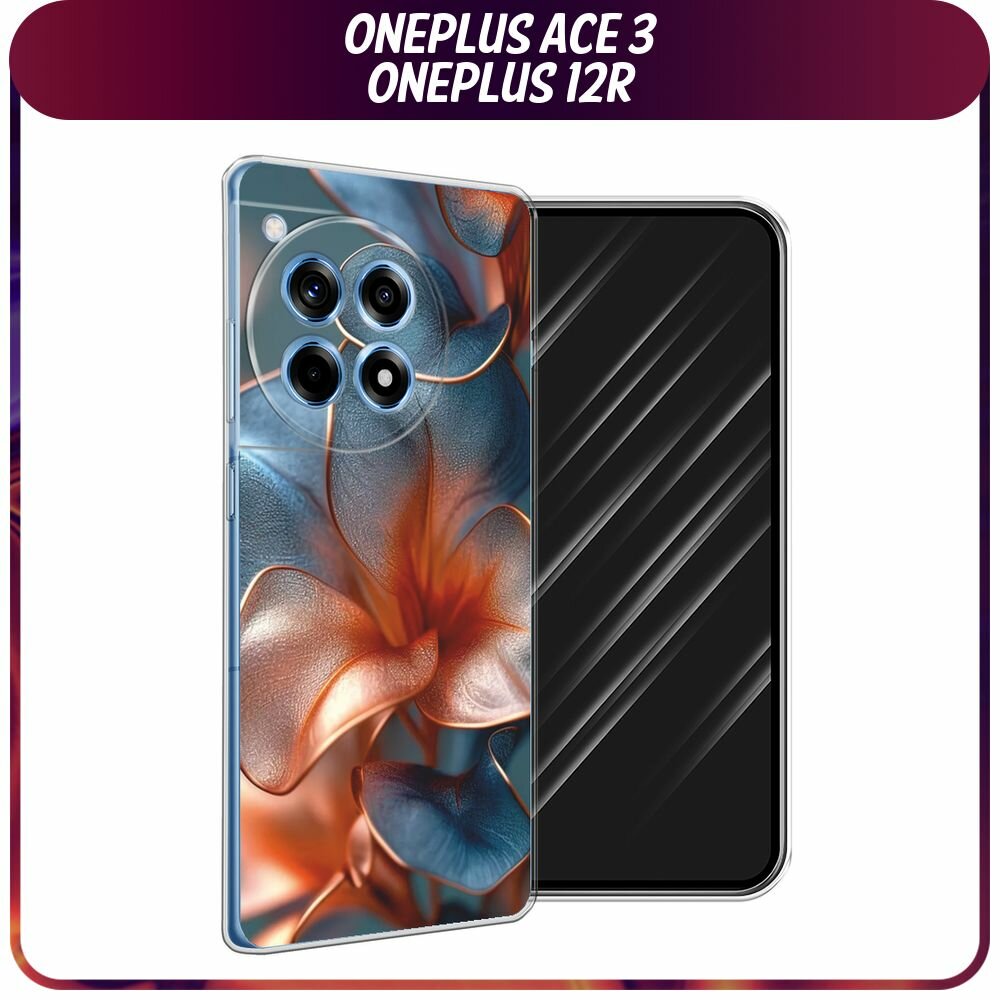 Чехол на OnePlus Ace 3/12R / Ван Плас Асе 3/12R с принтом "Жемчужные цветы"