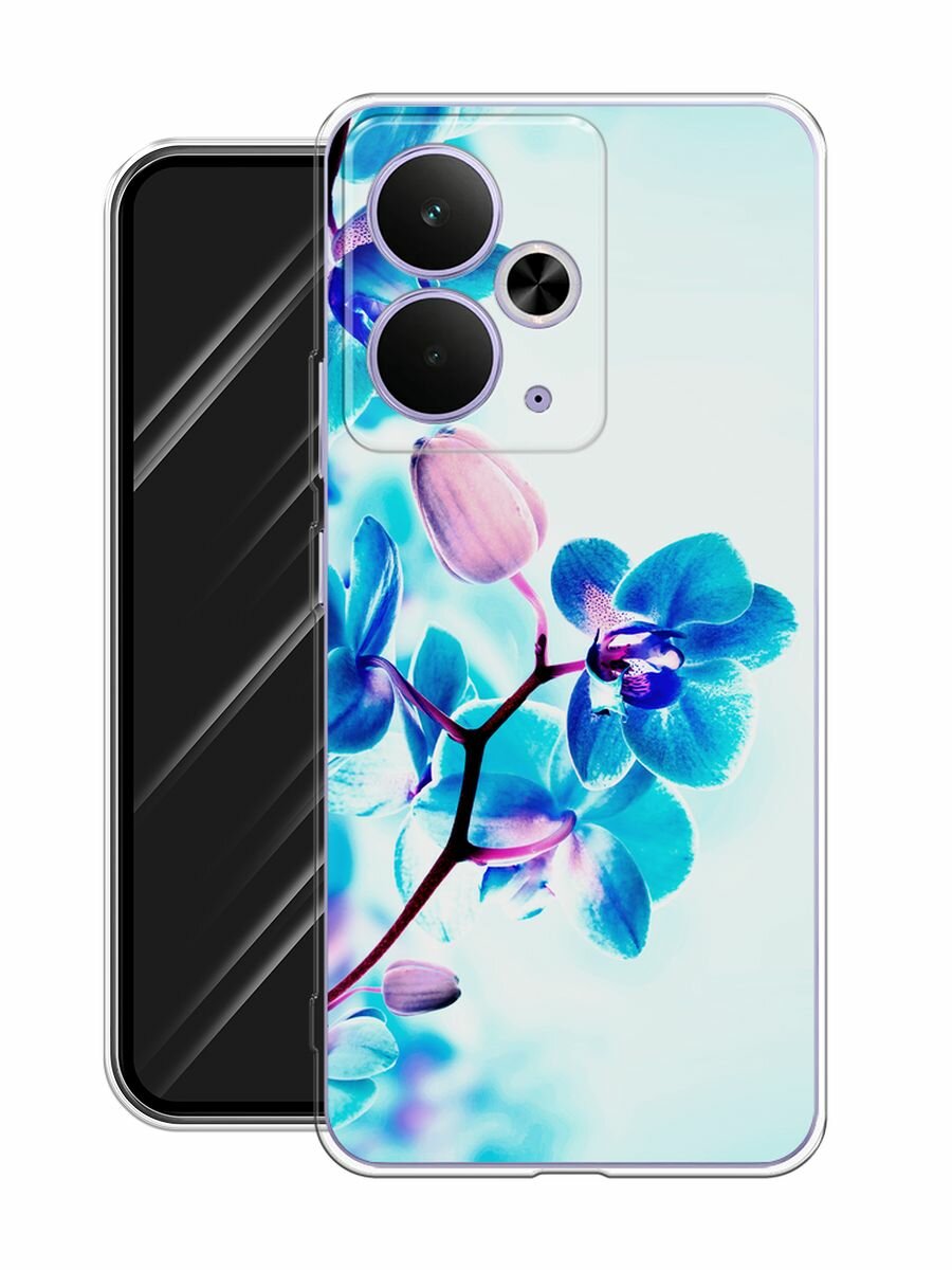 Чехол на Realme 14T / Реалми 14Т с принтом "Голубая орхидея" — фото 1