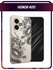 Чехол на Honor 400 / Хонор 400 с принтом "Два китайских дракона", прозрачный