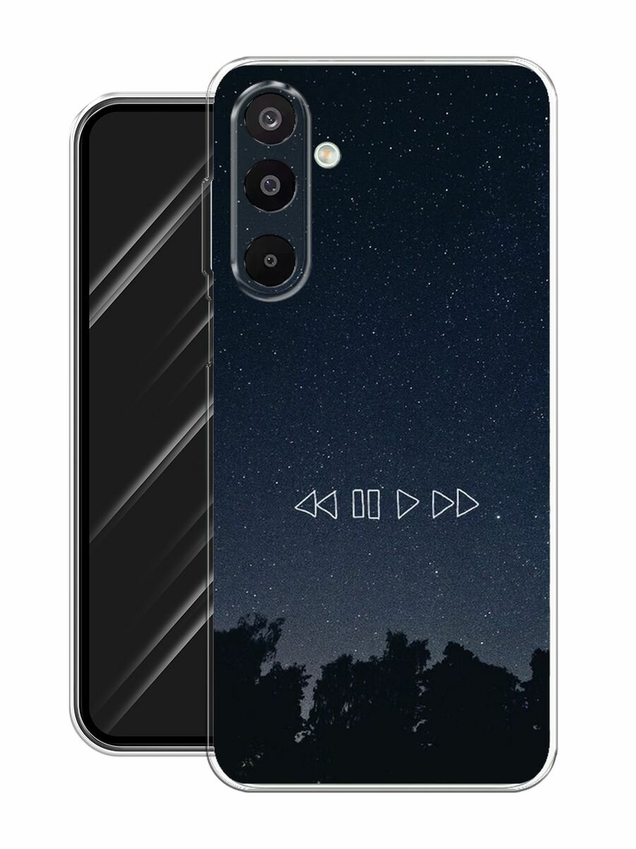 Чехол на Samsung Galaxy M16 / Самсунг Галакси М16 с принтом "Космическая музыка" — фото 1