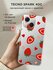 Чехол на Tecno Spark 40C / Текно Спарк 40C с принтом "Heart strawberries 2 - 14 ...