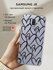 Чехол на Samsung Galaxy J8 / Самсунг Галакси Джей 8 с принтом "Hearts doodle bla...