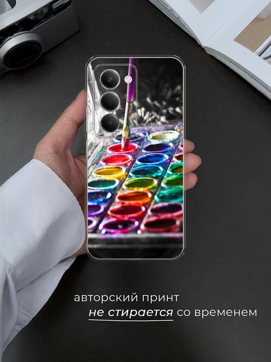 Чехол на Xiaomi Redmi 15 / Сяоми Редми 15 с принтом "Палитра красок" — фото 1