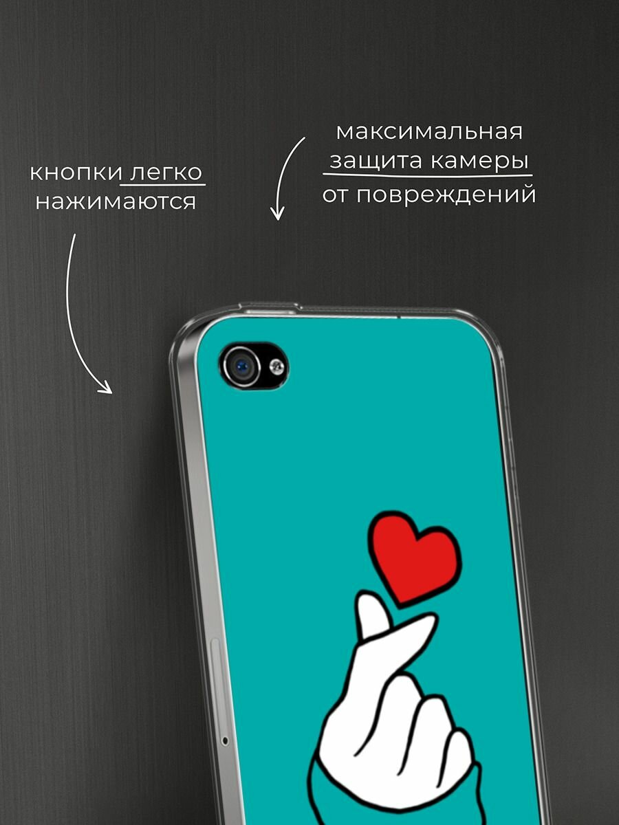Чехол на Apple iPhone 4/4S / Айфон 4/4S с принтом "Маленькое сердечко" — фото 1