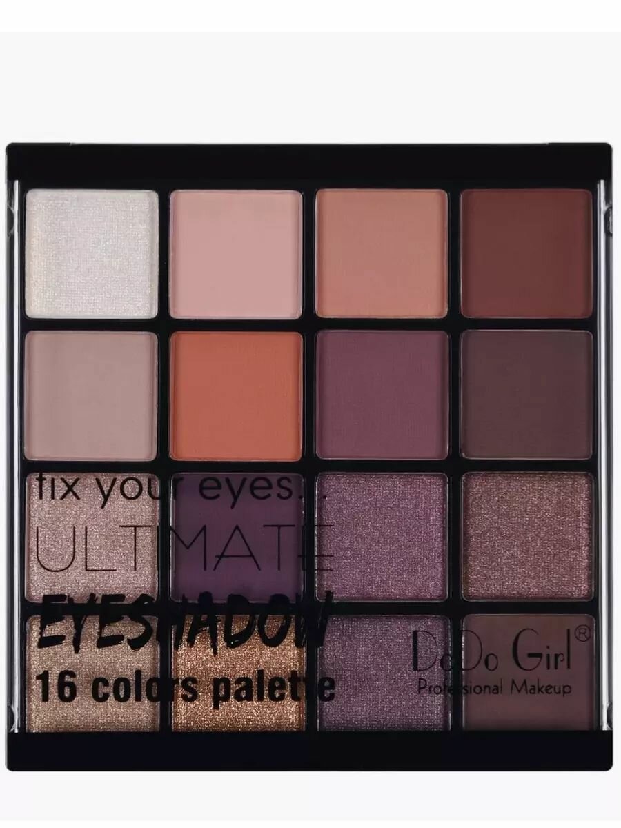 DoDo Girl Палетка теней 16 Colors Тон 02
