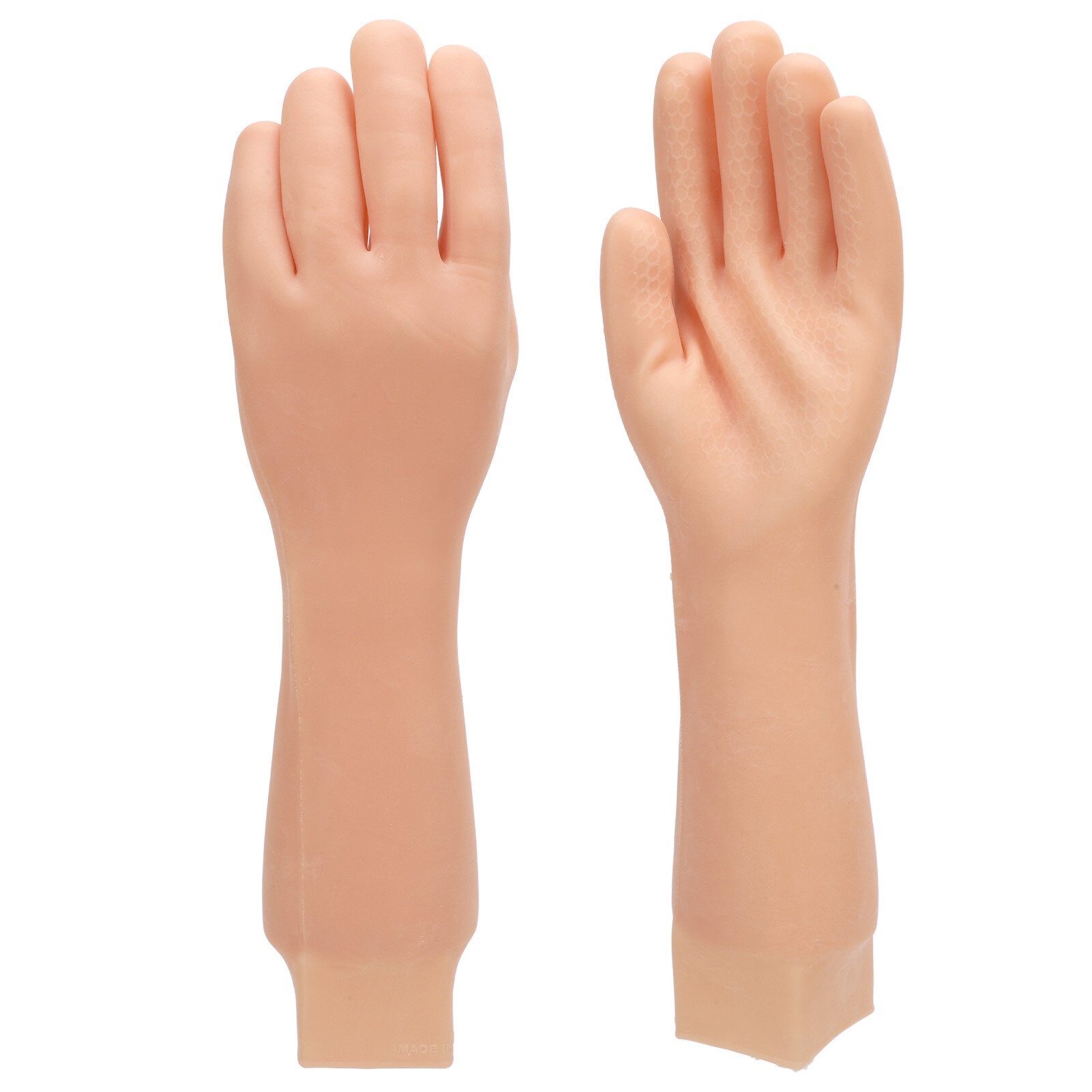 Силиконовые увлажняющие перчатки, удлиненные эластичные, моющиеся, маска для рук для сухой потрескавшейся кожи, увлажняющее лечение, цвет кожи