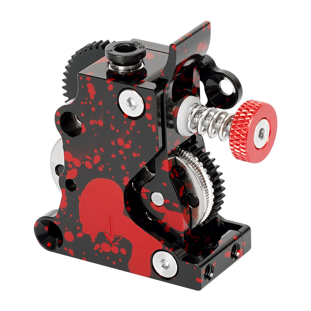 Модернизированный экструдер HGX Helical Tooth, цельнометаллическая конструкция, экструзия с двумя шестернями для нитей 1,75 мм PLA/ABS/PETG/TPU/PP/PC/Nylon/PEEK/PEI, износостойкое приводное колесо, совместимое с CR-10/CR-10S/Ender-3/Ender-3-V2