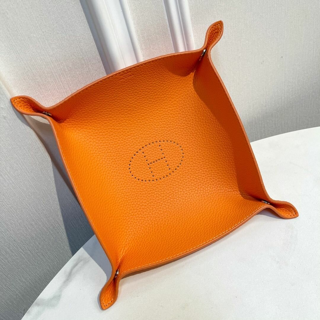 Элегантный кожаный поднос Herm s для ювелирных изделий и ключей стильный аксессуар для дома и подарков