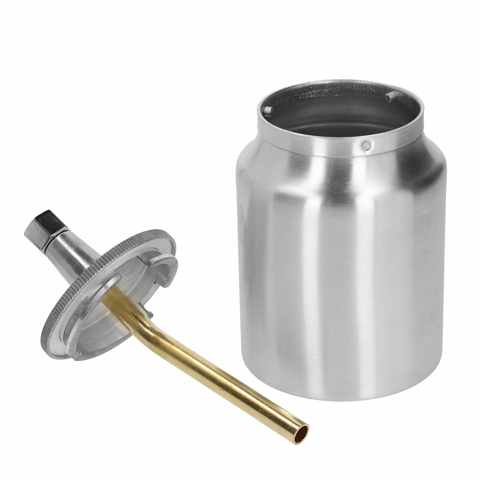 Баллон алюминиевый для краскопульта вакуумного типа на 1000 мл с насосом 2,0 мм сопло, 1000мл, 170л/мин, 100% заводская новинка