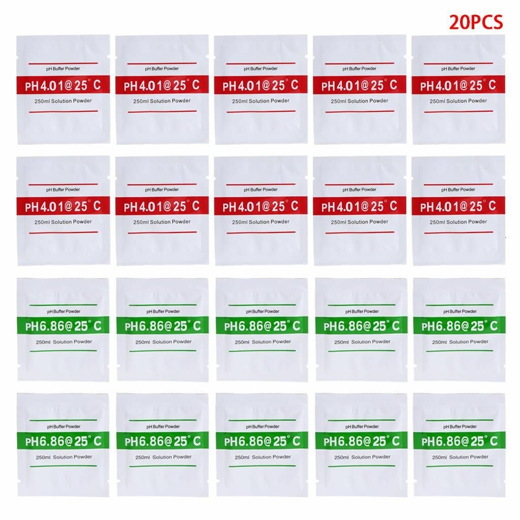 10 комплектов по 20 упаковок в общей сложности, порошок для калибровки рн