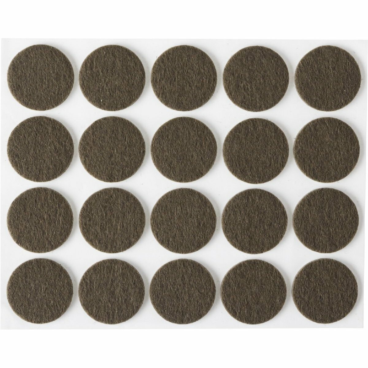 Мебельные накладки STAYER Comfort самоклеящиеся фетровые круглые 22 мм 20 шт коричневые
