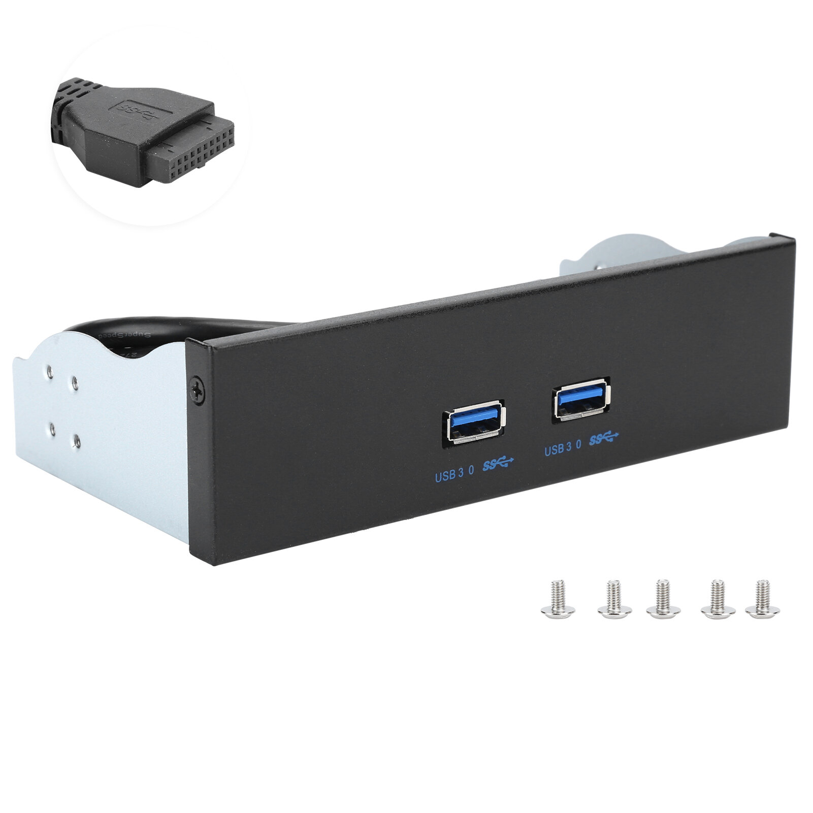 Кабель-адаптер для подключения двух портов USB 3.0 на переднюю панель (19-контактный/20-контактный) к USB 3.0.