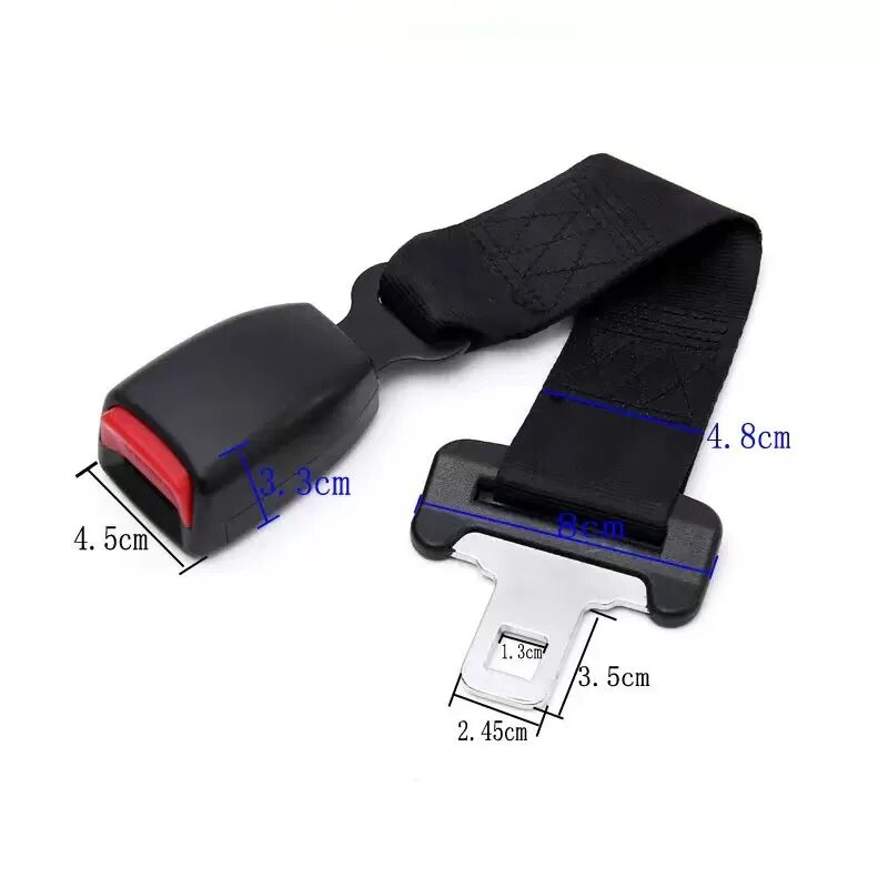 35 см удлинитель ремня безопасности автомобиля, регулируемый удлинитель ремня безопасности, пряжка 25 мм, черная