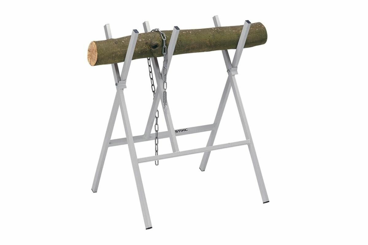 Козлы металлические STIHL с цепью для крепления бревна