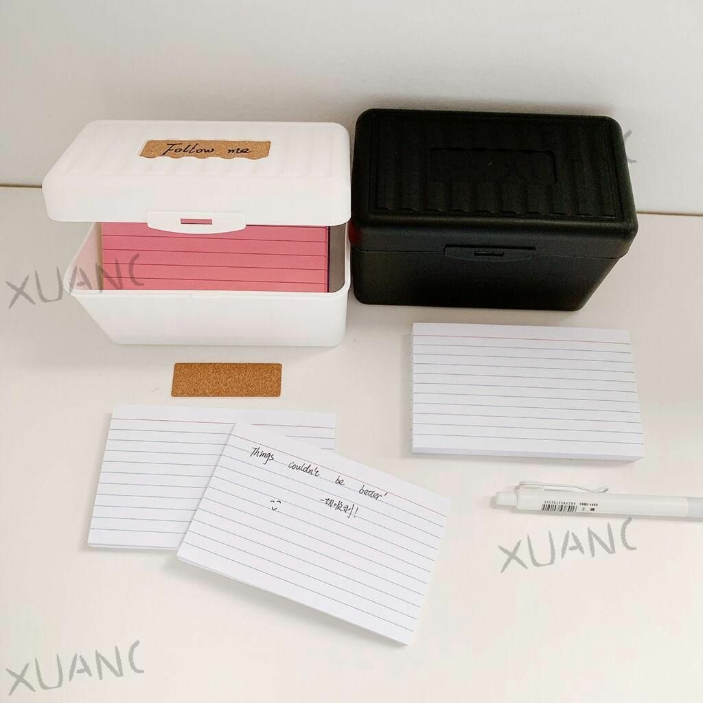 Картотека для заметок-Белая коробка, 150 листов