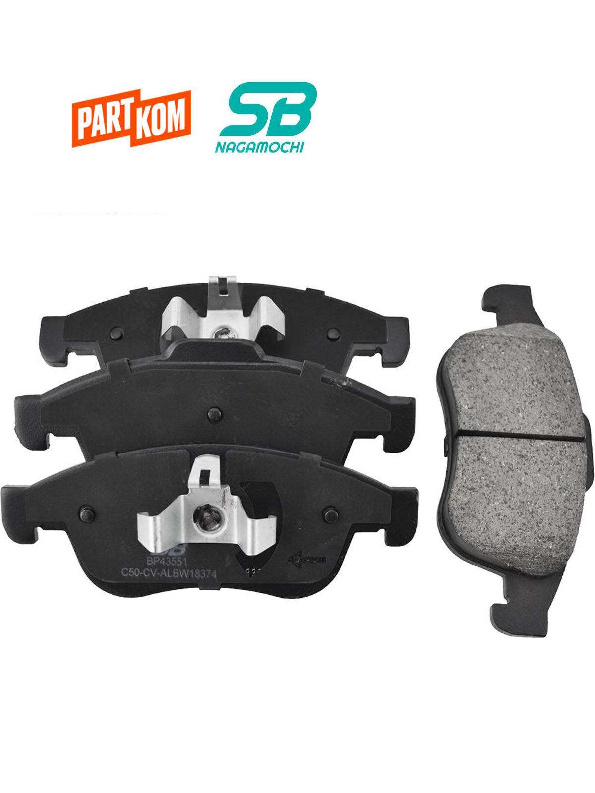Тормозные колодки передние SB NAGAMOCHI BP43551 для а/м Renault Duster с дв. 1.5 dCi, 2.0, Arkana, Fluence, Kaptur, Megane III, Nissan Terrano D10
