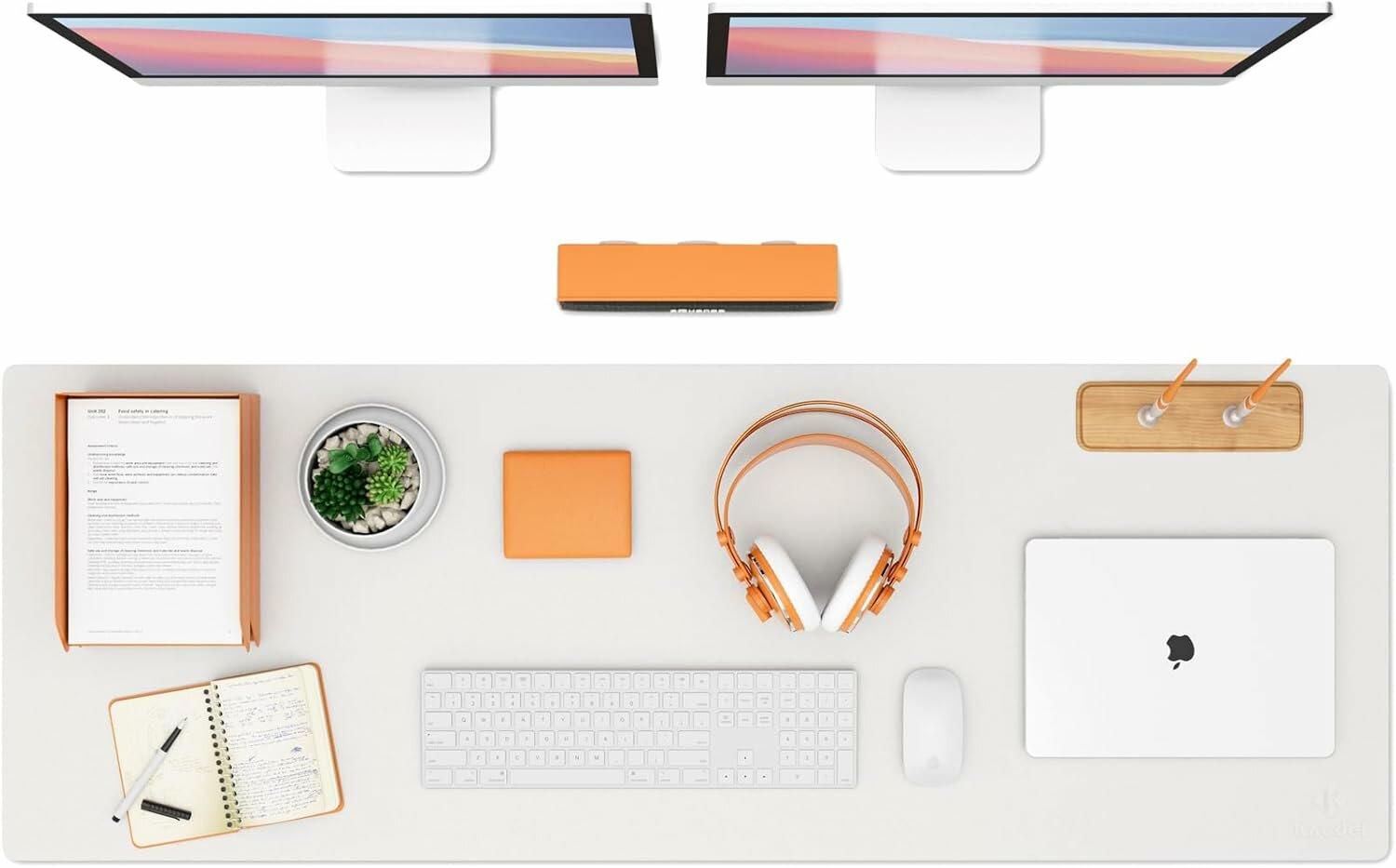 Коврик для мыши 120 х 45 см и клавиатуры настольный, защитный, водонепроницаемый, кожаный, для офиса и дома, белый