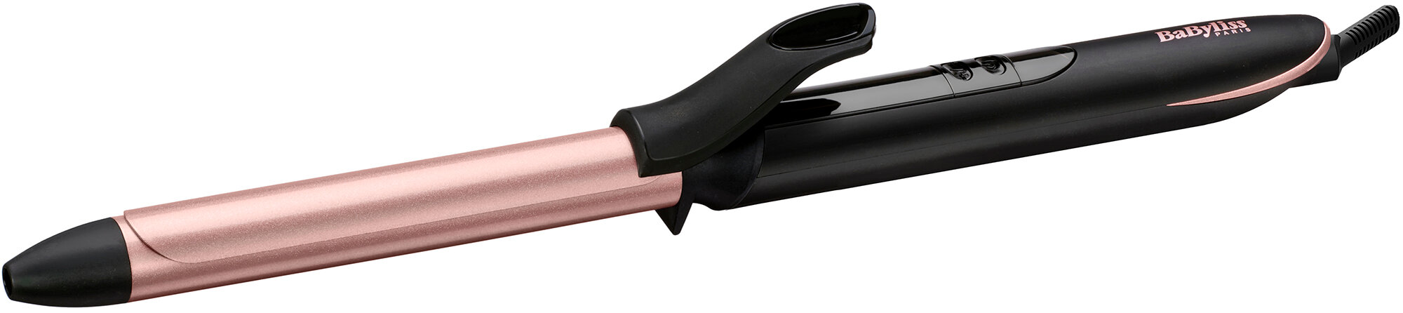 Щипцы BaByliss C450E, керамические, 19мм, 6 режимов, черно-розовые