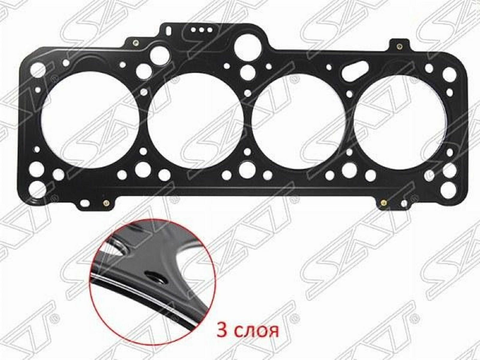 Прокладка ГБЦ 1,9D AUDI 80 89-94