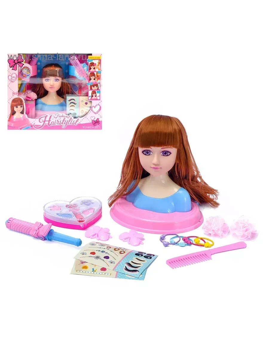 Кукла манекен для создания причёсок с аксессуарами