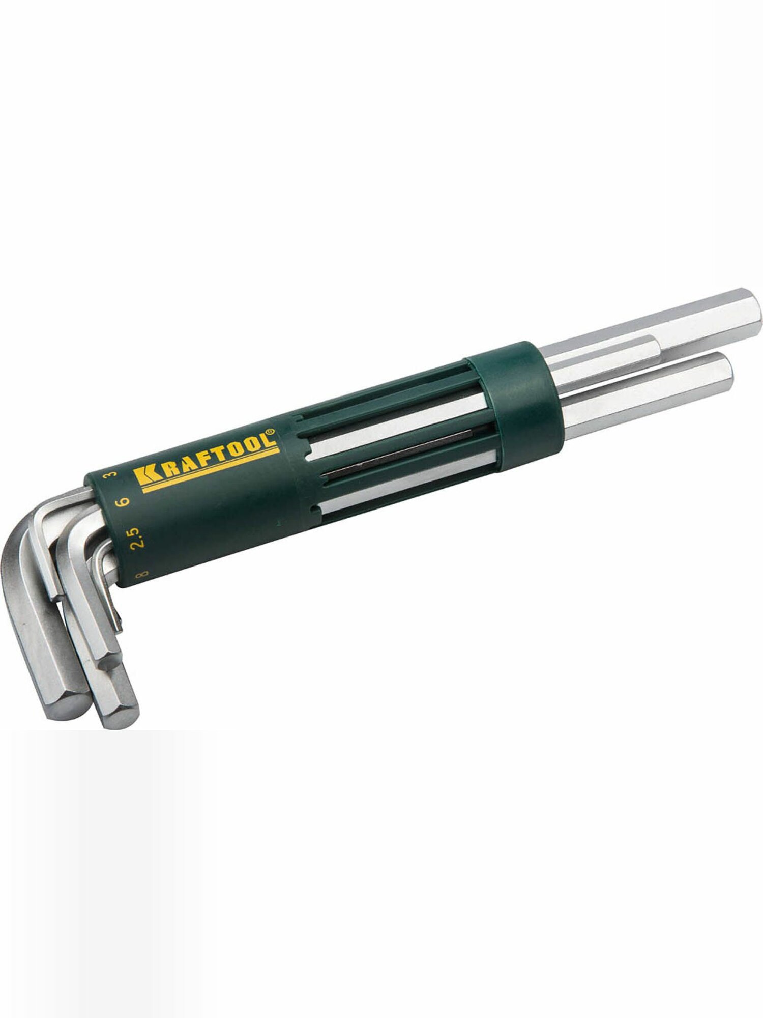 KRAFTOOL 8 шт, Cr-Mo, ключи имбусовые в наборе, короткие 27430-2_z01