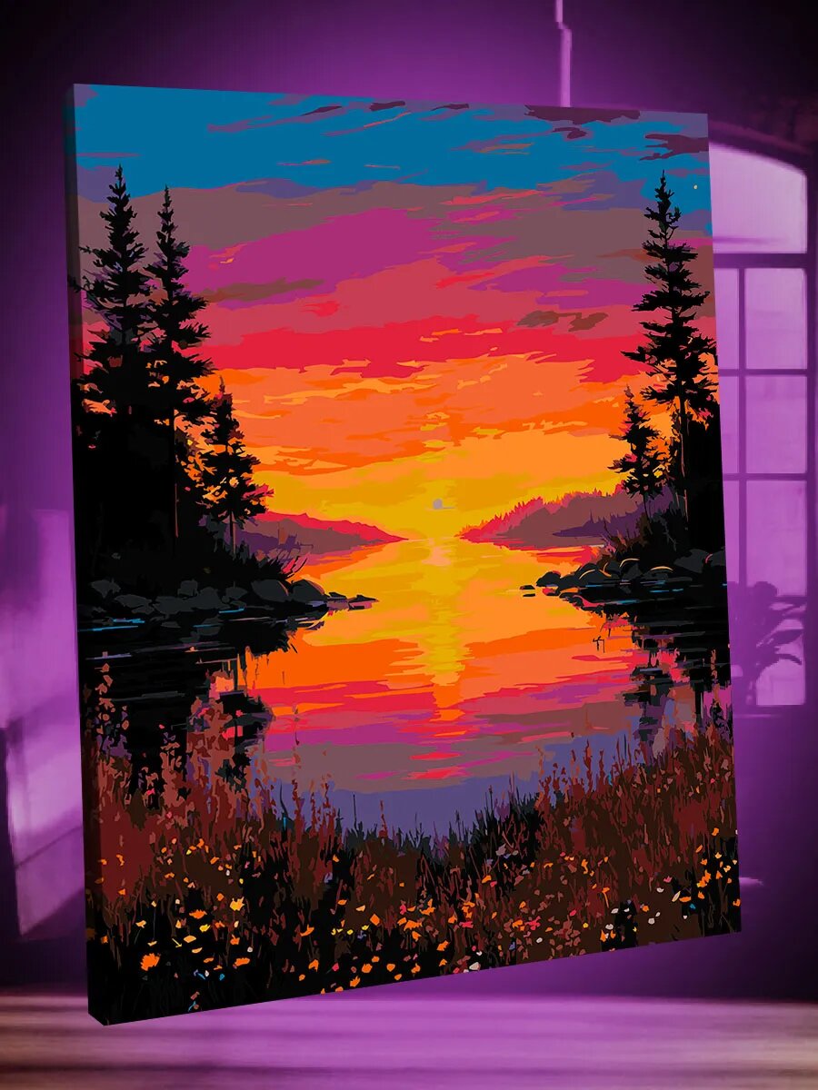 Картина по номерам Закат