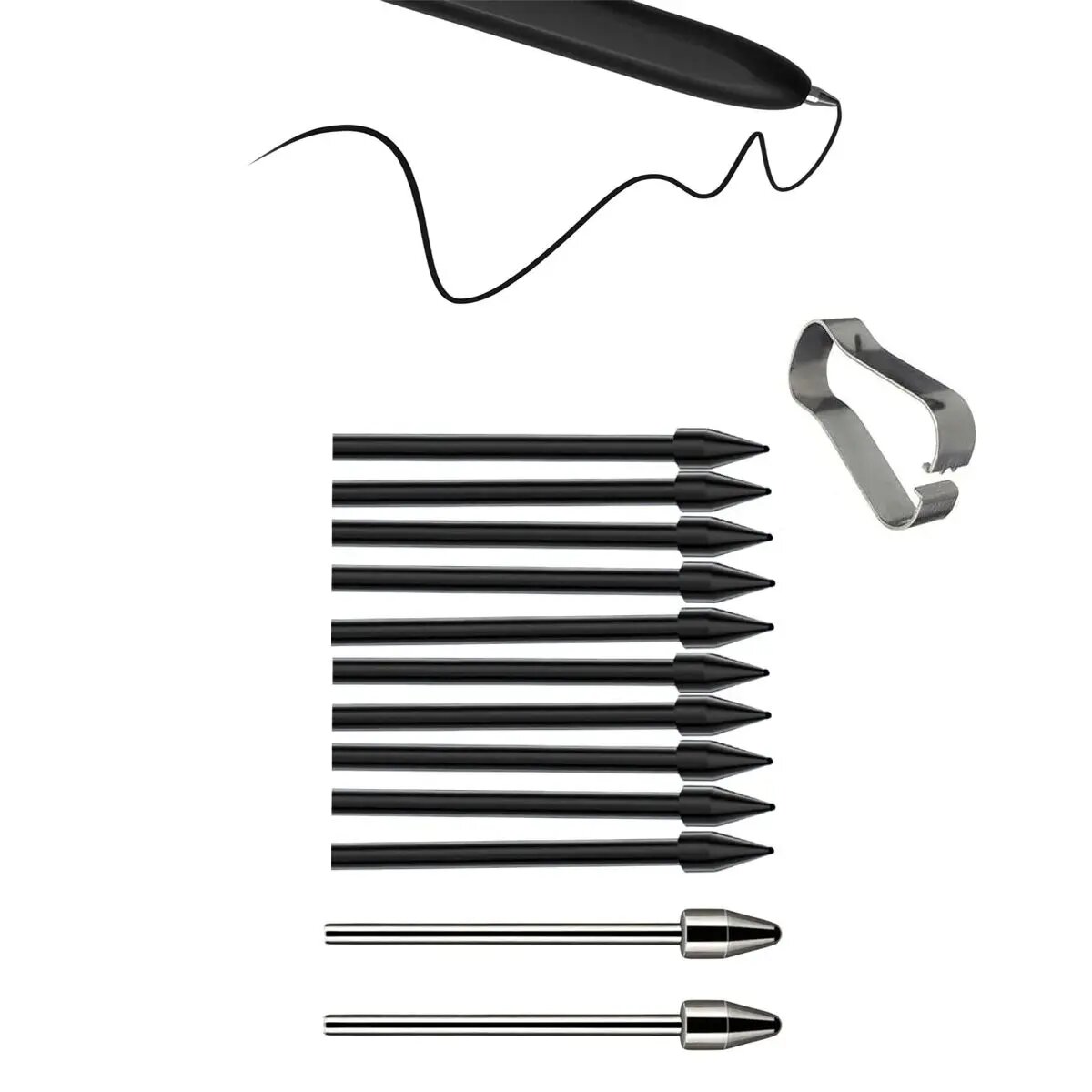 Сменные металлические наконечники для Samsung Galaxy Tab S9/S9FE+/S9 Ultra/S8/S8+/S8 Ultra/S7/S7 FE/S6/S6 Lite/S22/S23/S24 Ultra