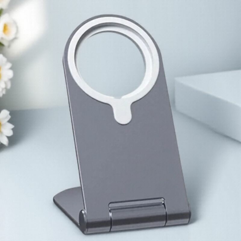 Магнитная складная подставка для телефона с поддержкой Magsafe, совместимая с беспроводной зарядкой. Держатель без зарядного устройства.