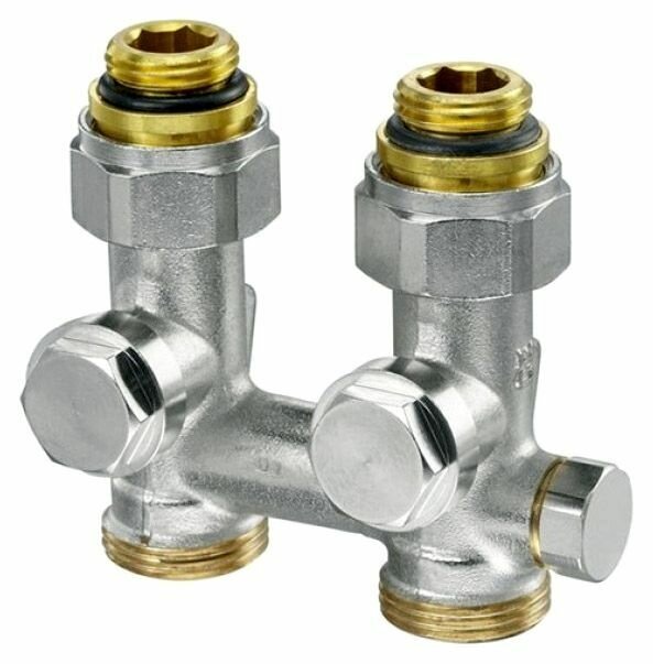 Узел Multiflex V, 1/2" НР х 3/4" НР, запорно-присоединительный (СЕ) для заполнения, слива