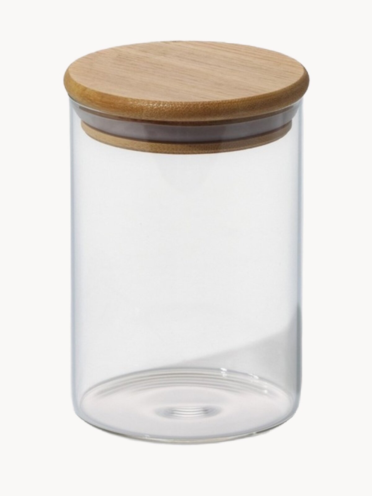 Банка стеклянная для хранения сыпучих продуктов 550 мл BellaTenero «Эко», с бамбуковой крышкой