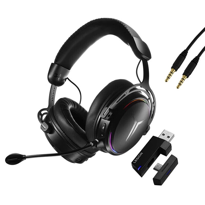 Lenovo Legion Беспроводная Наушники для Игр, Черные для Серии Y370, Высокое Качество Звука, Удобная Постановка