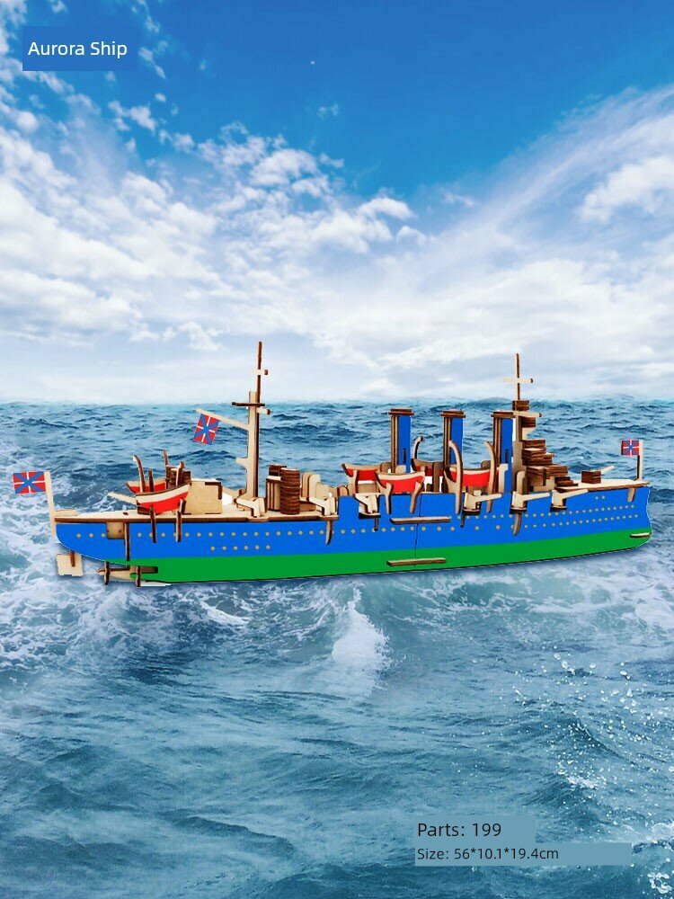 3D деревянный конструктор-головоломка: авианосец, военный корабль, развивающая игрушка для мальчиков, набор для сборки