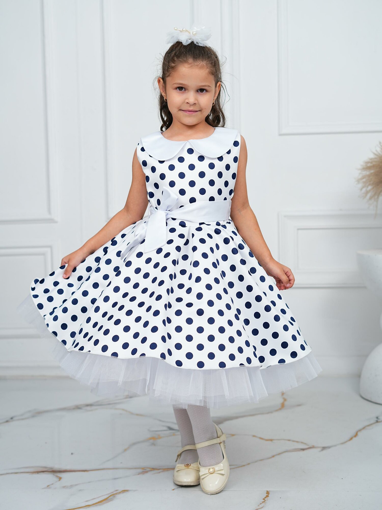 Платье Базовая коллекция. Пышное нарядное платье для девочки