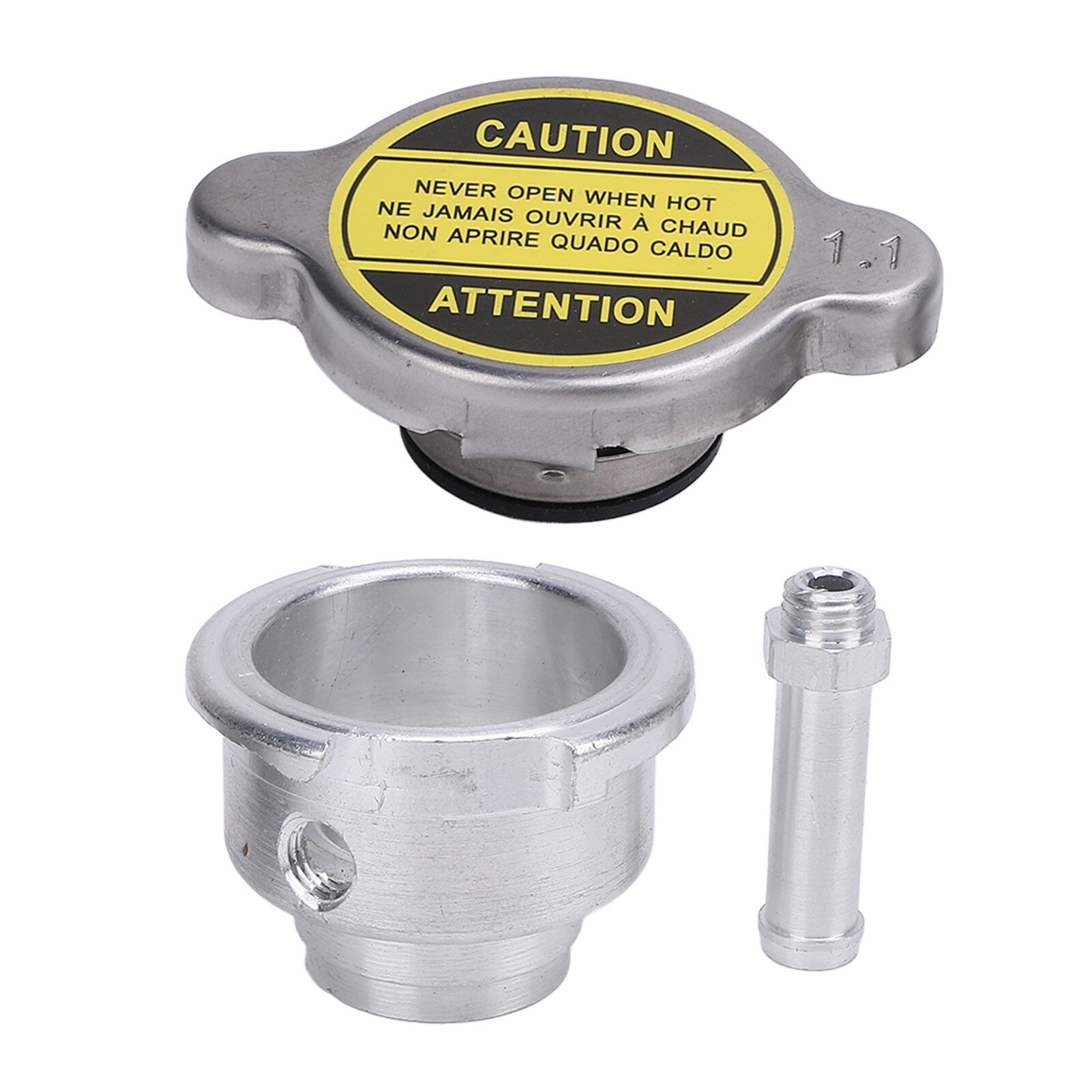 Сварка на заливке радиатора с 1,1BAR Radiator Cap 30 мм высокопроизводительной системы охлаждения для большинства автомобилей