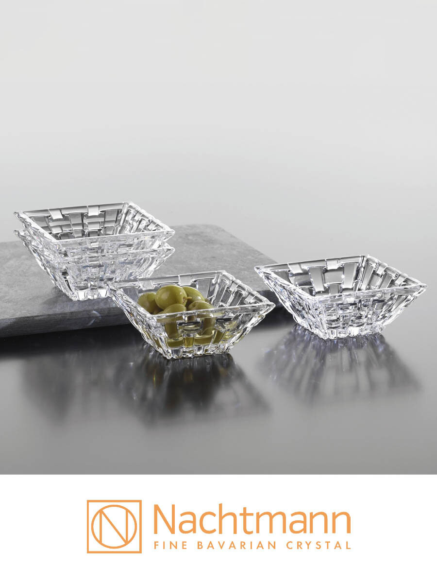 Набор салатников 8.5х3.6 см Nachtmann Bossa Nova, 4шт, хрустальное стекло