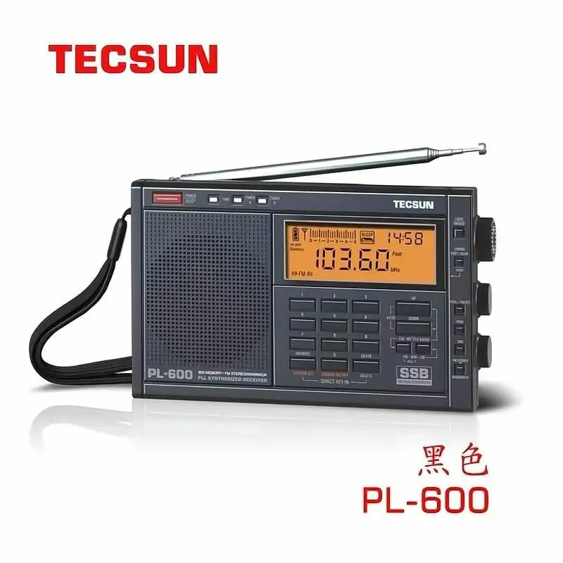 Радио TECSUN PL-600, Цифровая Настройка, Полный Диапазон FM/MW/SBB/PLL, Стереорадио, Высокая Чувствительность, PL600